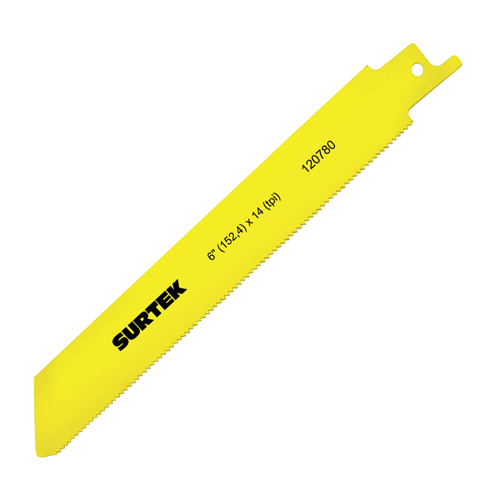 120780 Segueta sierra sable 6" x 14 dientes por pulgada 2pzs Surtek ...