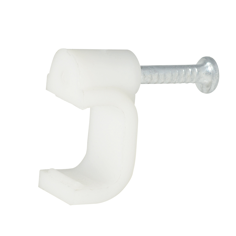 GRAD10 Grapa para cable dúplex 10 mm blanco 20 piezas Surtek - Tienda Urrea